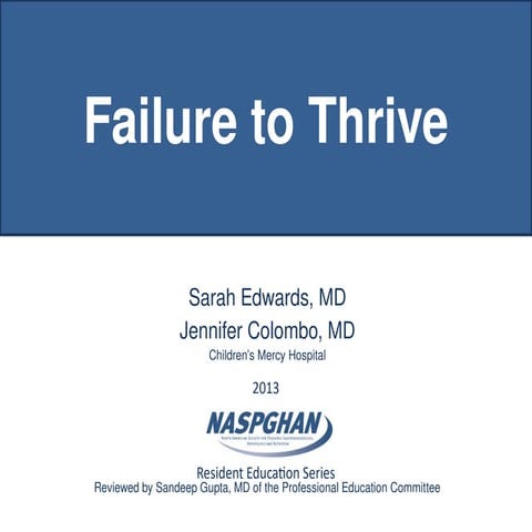 failure to thrive causes and management in children | PPTX