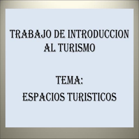 turismo | PPT