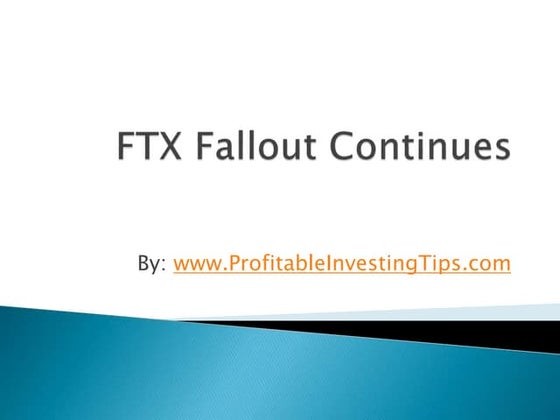 Where Did the FTX Money Go? | PPT
