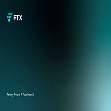 FTX Pitch Deck | PDF