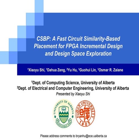 Csbp A Fast Circuit Similarity Based Placement For Fpga Incremental 7413
