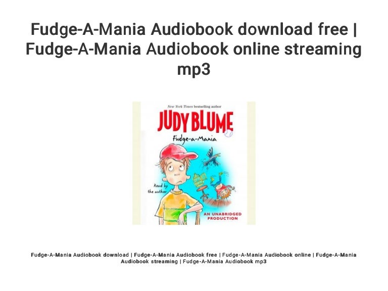 Fudge a mania series - pnafantastic