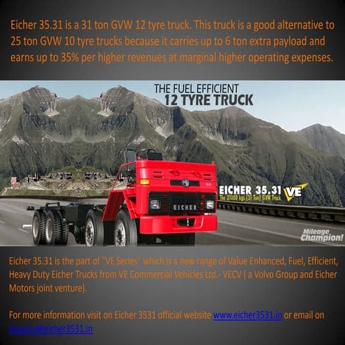 Fuel Efficient heavy duty Truck | PDF