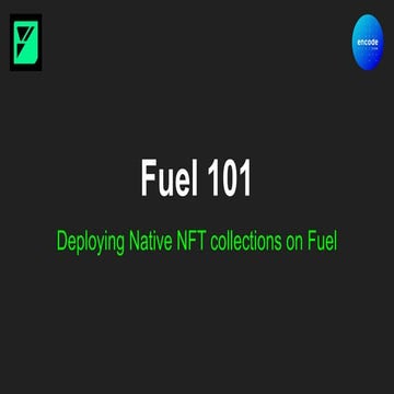 Deploying Native NFT Collections on Fuel | PDF