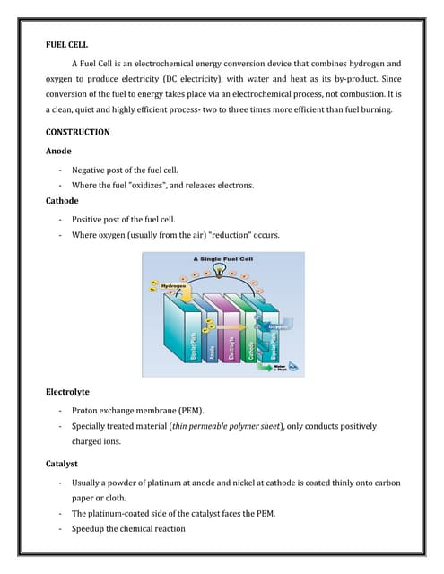 Solid oxide fuel cell technology | PPTX | Power and Energy Industry | Industries