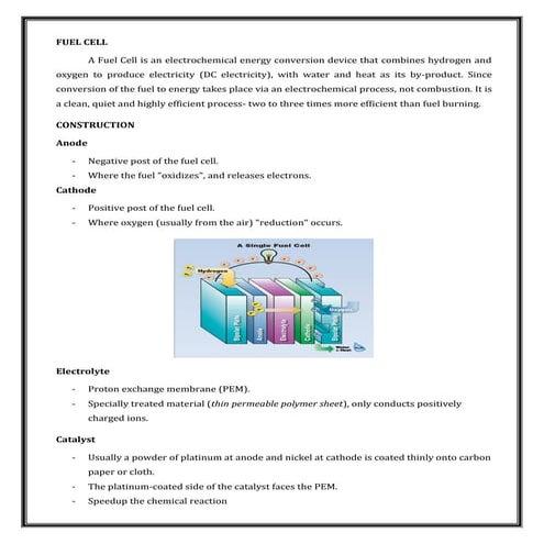 Fuel cell | PDF