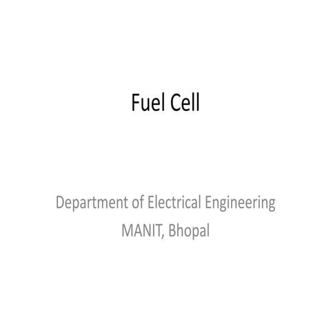 Fuel cell | PPTX