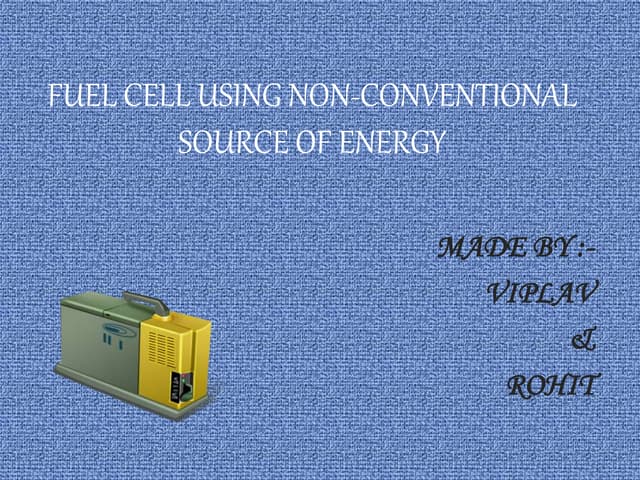 Types of fuel cells | PPTX