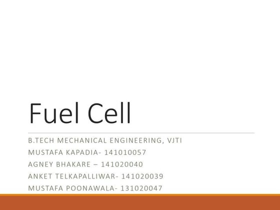 Ppt on hydrogen fuel cell | PPTX | Chemistry | Science