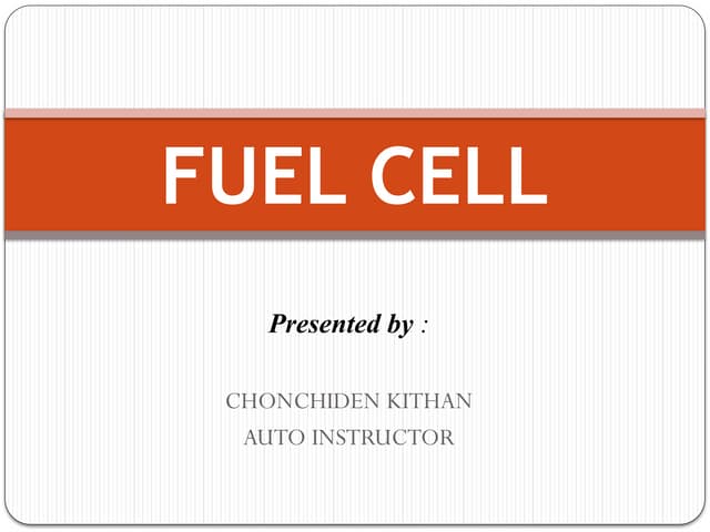 Fuel cells | PPTX