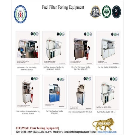 Fuel Filter Testing Machines | PPT