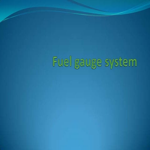 How aircraft fuel flow indicators work | DOC