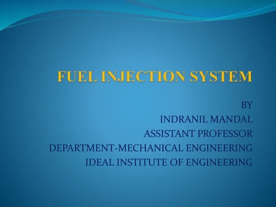 types of fuel injection system and nozzles | PPT
