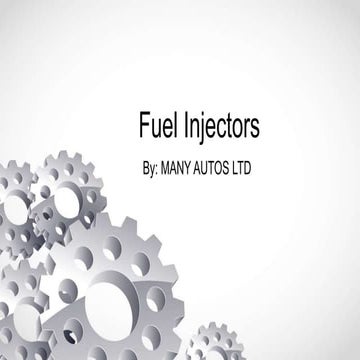 Fuel injectors | PPTX