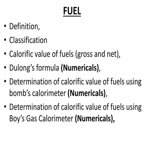 Calorific value measurement in engineering ppt | PPTX