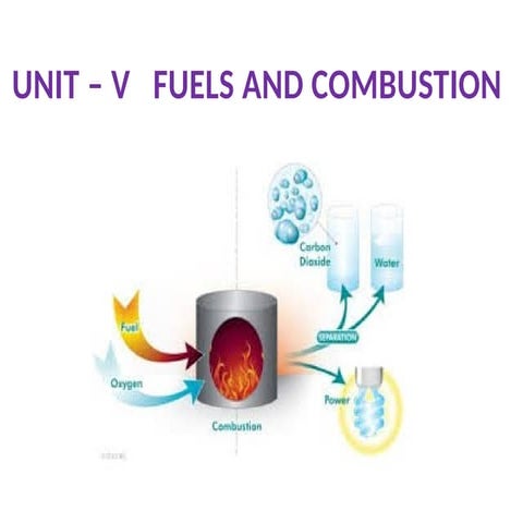 Fuels and Combustion.ppt UNIT 5 Fuel is a combustible substance | PPT