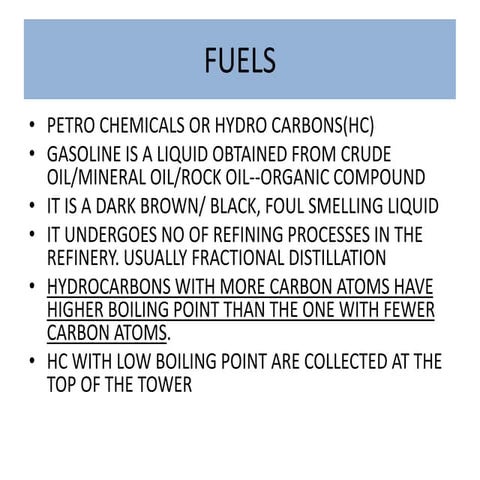 Fuels basic | PPTX