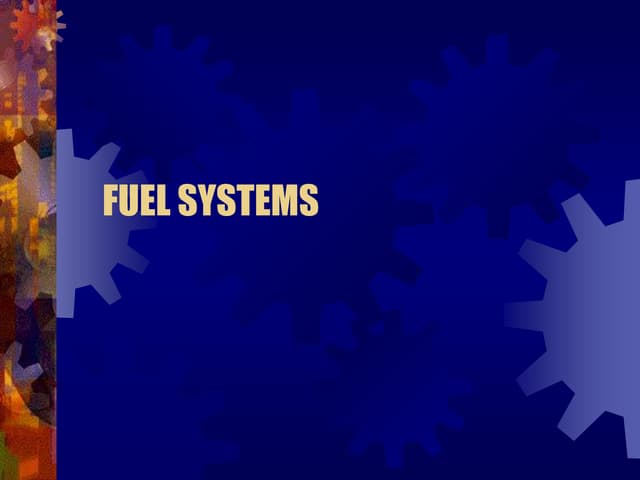 Aircraft Fuel System | PPTX