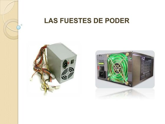 Voltajes de salida de la fuentes de poder | PPT