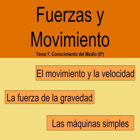 Fuerzas y movimiento | PPT