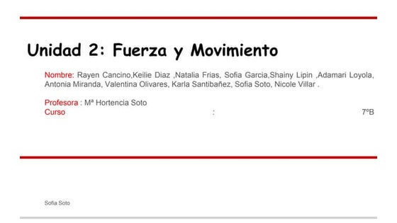 Movimiento y fuerza | PPT