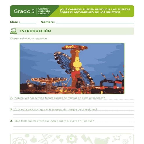 Fuerza y movimiento | DOCX