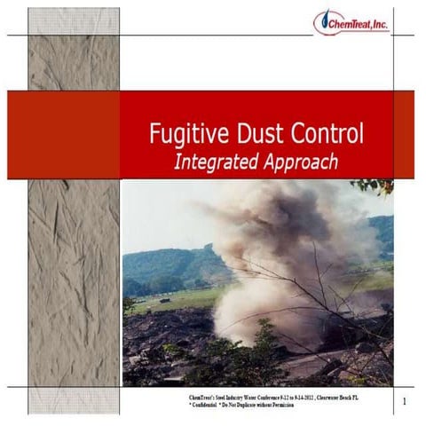 Fugitive dust-control-chemtreat-part-1 | PPTX