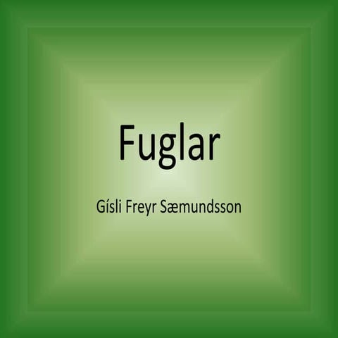 Fuglar | PPT