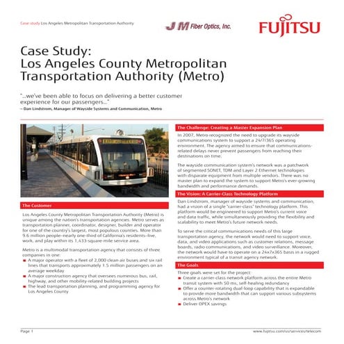 Case Study: Los Angeles County Metropolitan Transportation Authority ...