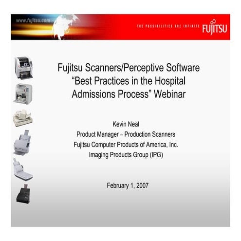 Fujitsu Scanners & Perceptive Software Best Practices In The Hospital ...