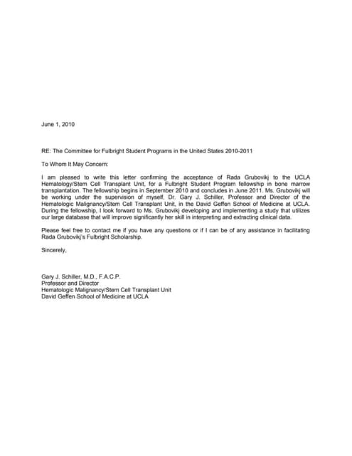 BSC Acceptance Letter | PDF