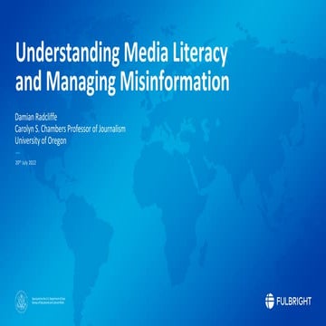 Understanding Media Literacy and Misinformation | PPT