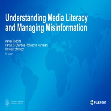 Media Literacy and Misinformation: What is it? Why is it growing? And ...
