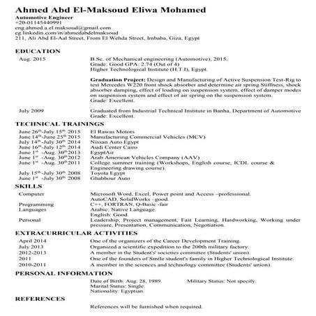 My CV and Certifications | PDF