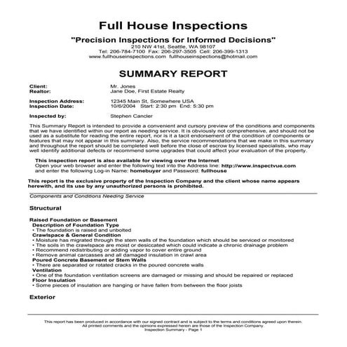 Moisture find ir sample report | PDF