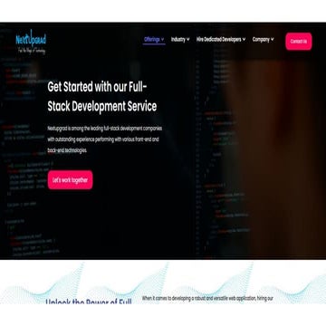 Full-Stack Development Services Company pdf | PPT
