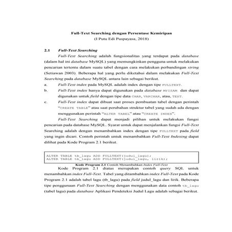 Searching Like Google (use Full-Text Method) with Similarity Percentage ...