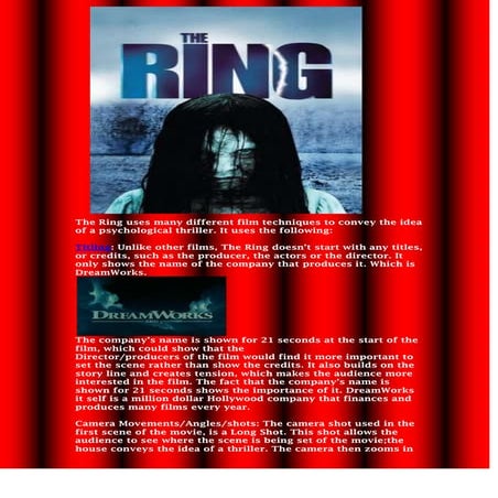 Analysis of the ring | PPTX