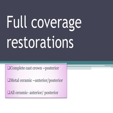 full coverage restorations.pptx