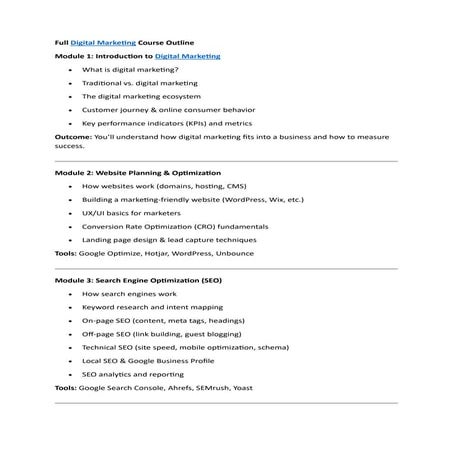 DIGITAL MARKETING FULL NOTES 2024.FREE PDF | PDF