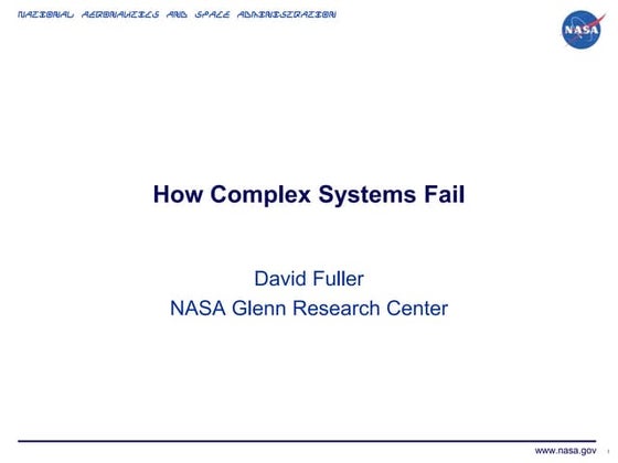How complex systems fail | PPT