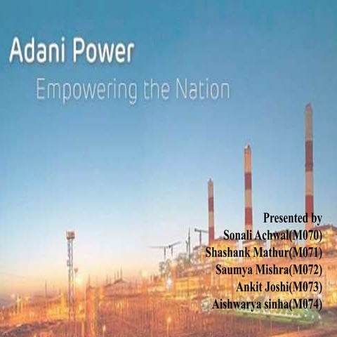 Adani power | PPTX