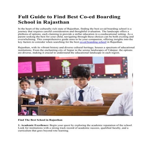 Full Guide to Find Best Co-ed Boarding School in Rajasthan.pdf