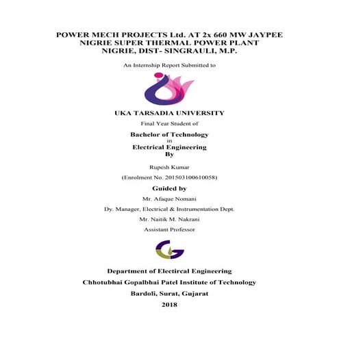 Full information of Thermal Power Plant by Rupesh Kumar | PDF