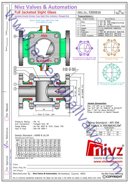 Steam Jacketed Sight Glass | PDF