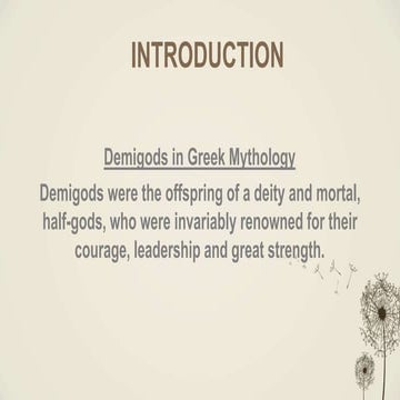 List of demigods | DOCX