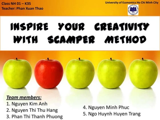 SCAMPER Technique of Creative Thinking | PPTX