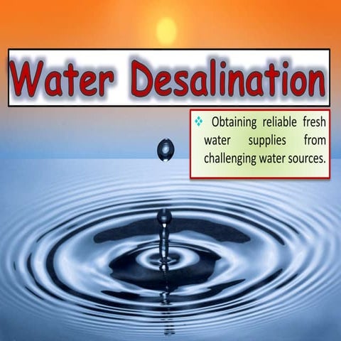 Water Desalination | PPTX