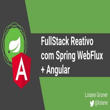Fullstack Reativo Com Spring Webflux Angular Pdf Web Development