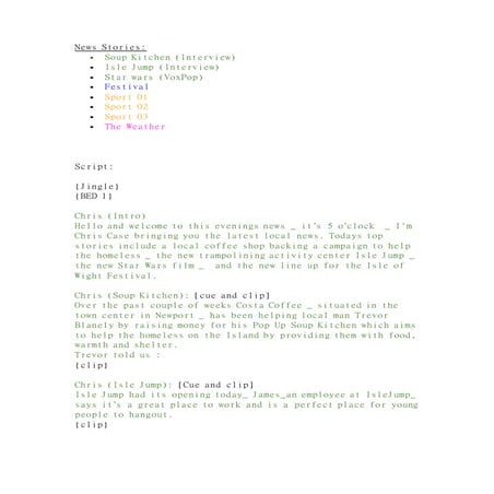 Second Drafted Script | DOCX